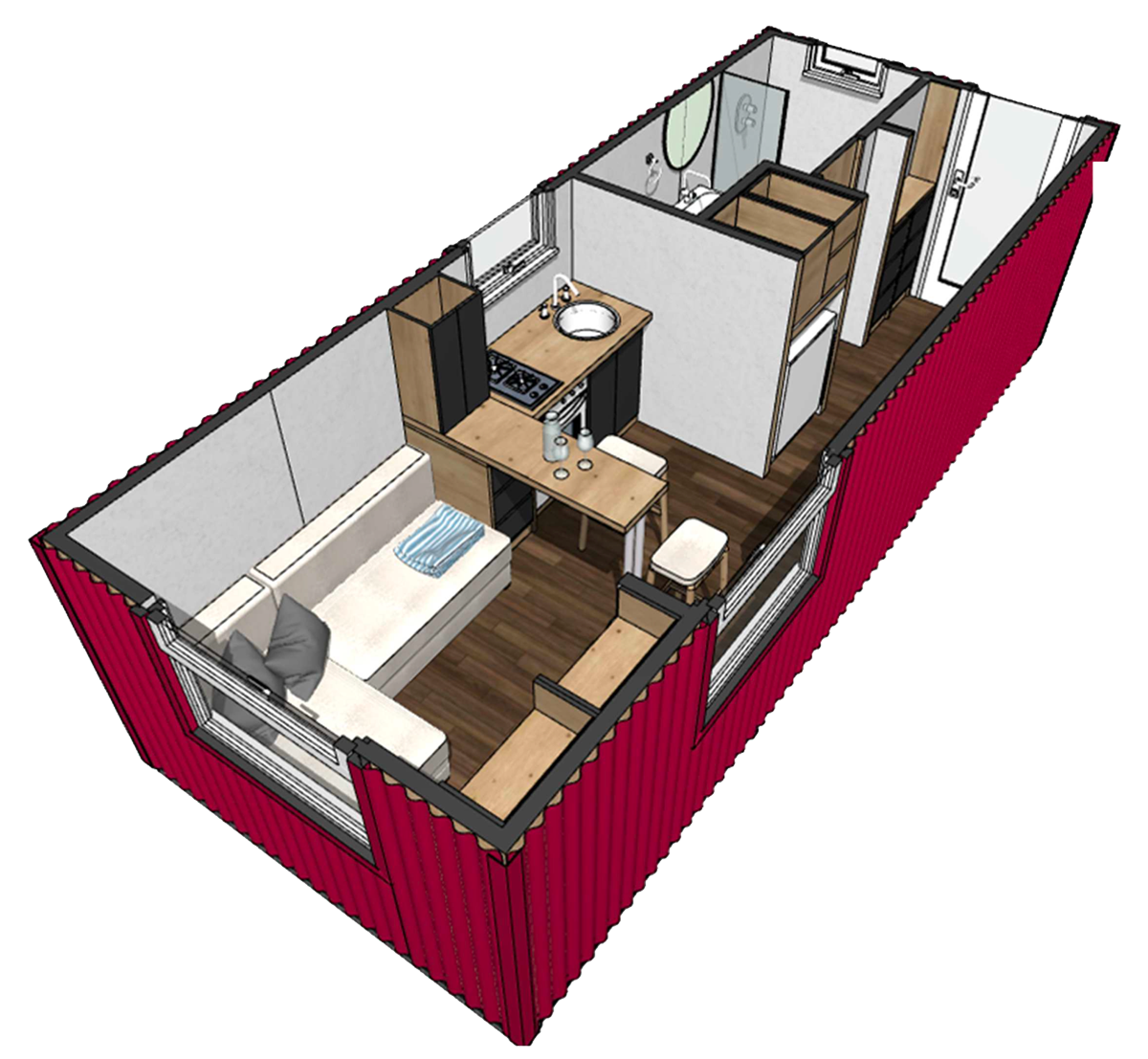 Módulo Habitacional - Containersip